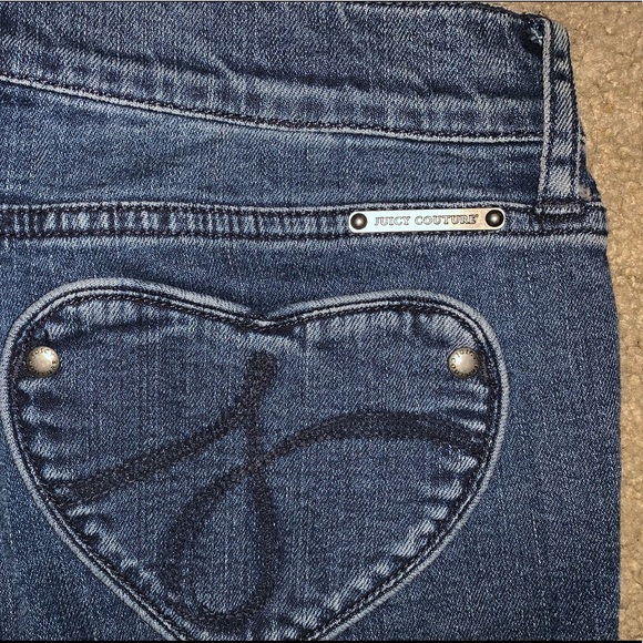 Juicy Couture | Jeans | Juicy Couture Heart Shaped Jeans | Poshmark